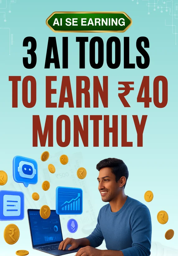 3 Ai Tools To Earn ₹40 Monthly | AI se Earning