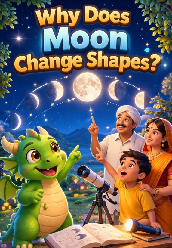 Why Does Moon Change Shapes? | The Curious Corner