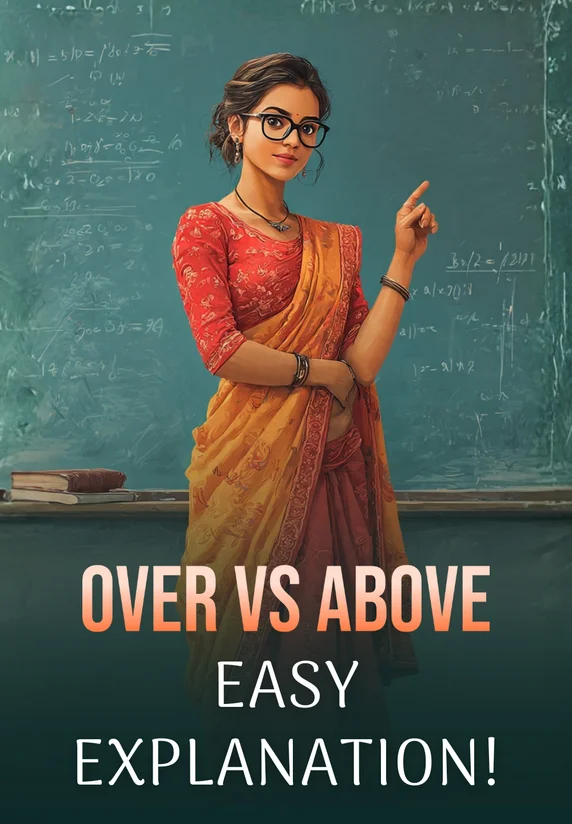 Over Vs Above Easy Explanation! | Spoken English