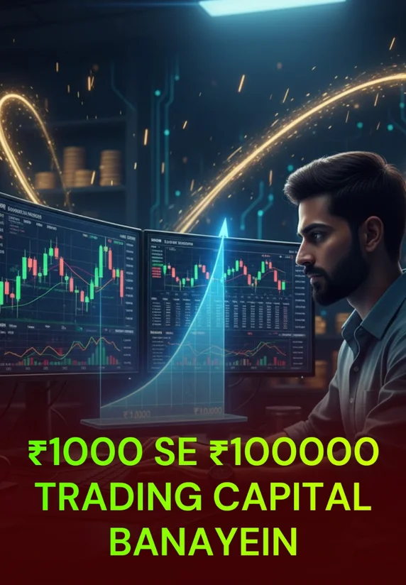 ₹1000 Se ₹100000 TRADING CAPITAL BANAYEIN | Futures & Options Trading