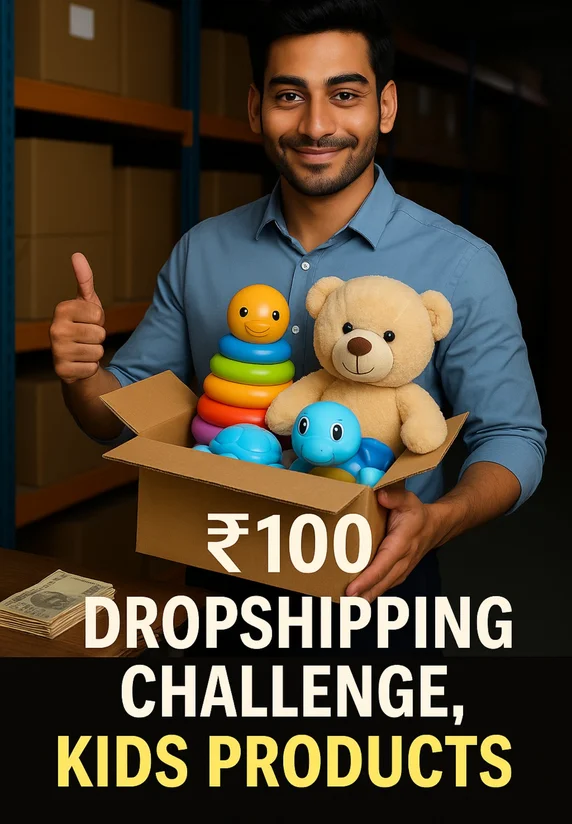 ₹100 Dropshipping Challenge, Kids Products | Dropshipping Guide