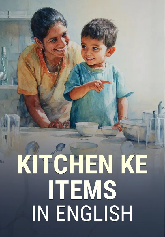 Kitchen Ke Items In English | Little English Champion