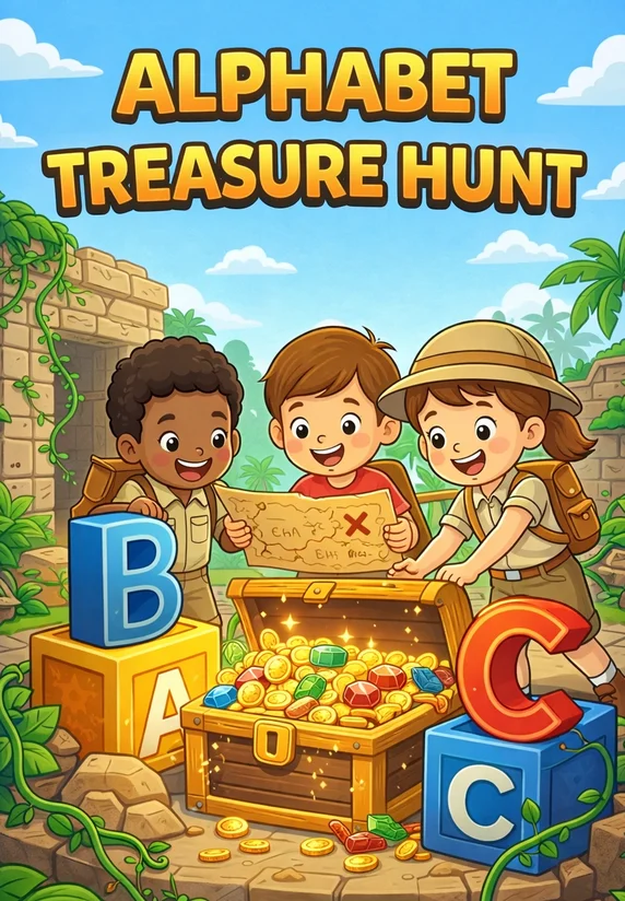 Alphabet Treasure Hunt | Learn Alphabets: Fun and Easy