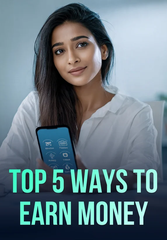 Top 5 Ways To Earn Money | Work from Home & Earn
