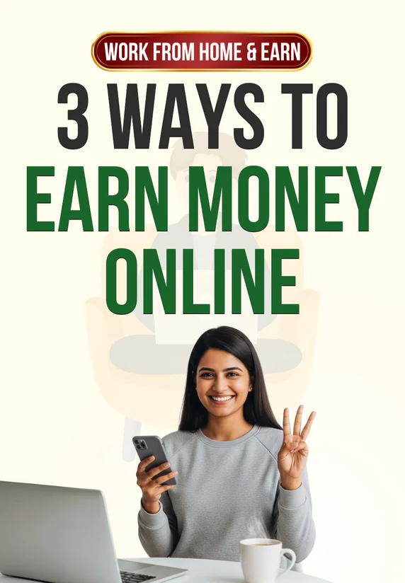 3 Ways To Earn Money Online | Work from Home & Earn