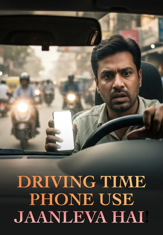 Driving Time Phone Use Jaanleva Hai | Awareness Alert