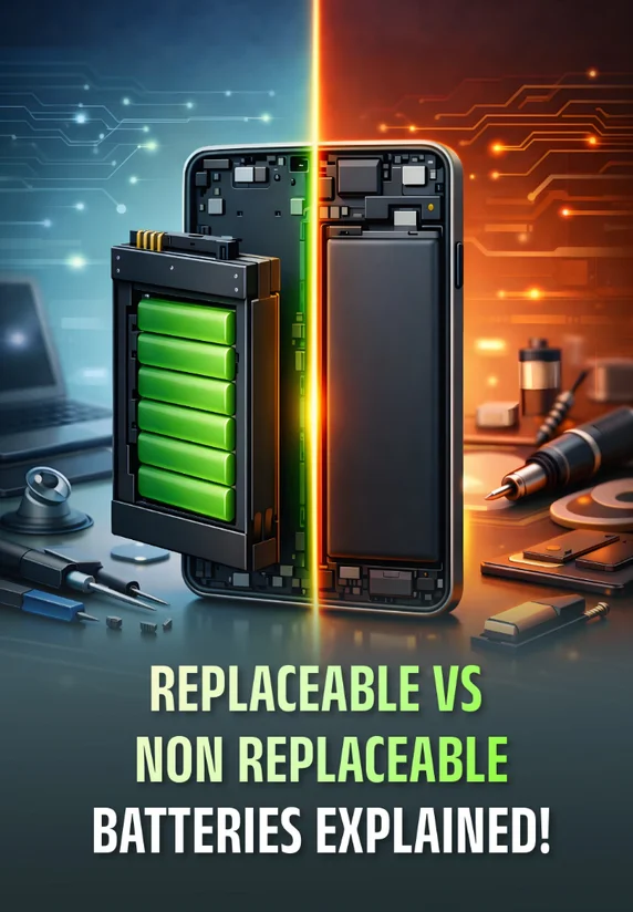 Replaceable Vs Non Replaceable Batteries Explained! | Mobile Tricks