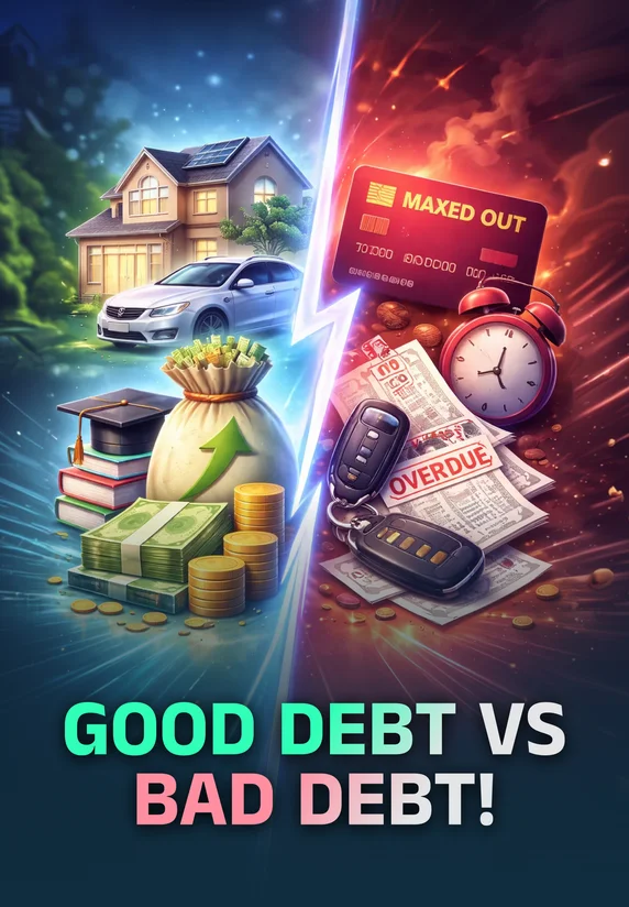 Good Debt Vs Bad Debt! | Smart Money Tips