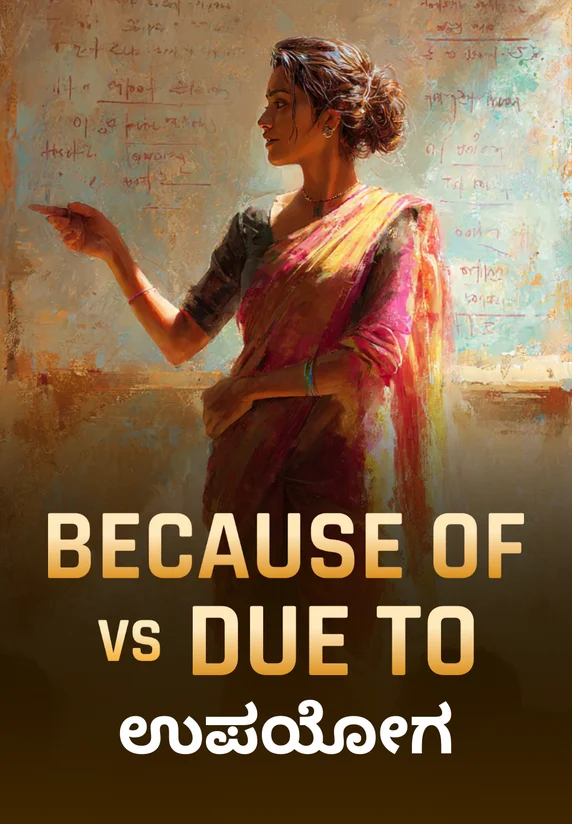 Because Of vs Due To ಉಪಯೋಗ | Spoken English