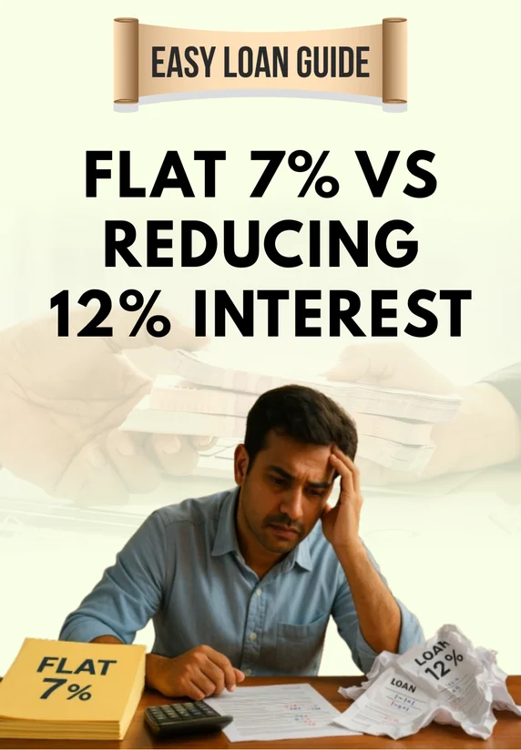 Flat 7% Vs Reducing 12% Interest | Easy Loan Guide