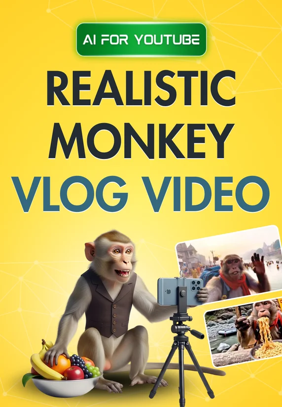 Realistic Monkey Vlog Video | A.I. For Youtube