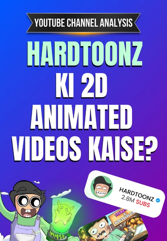 Hardtoonz Ki 2d Animated Videos Kaise | YouTube Channel Analysis